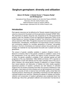 Sorghum germplasm: diversity and utilization - OAR@ICRISAT